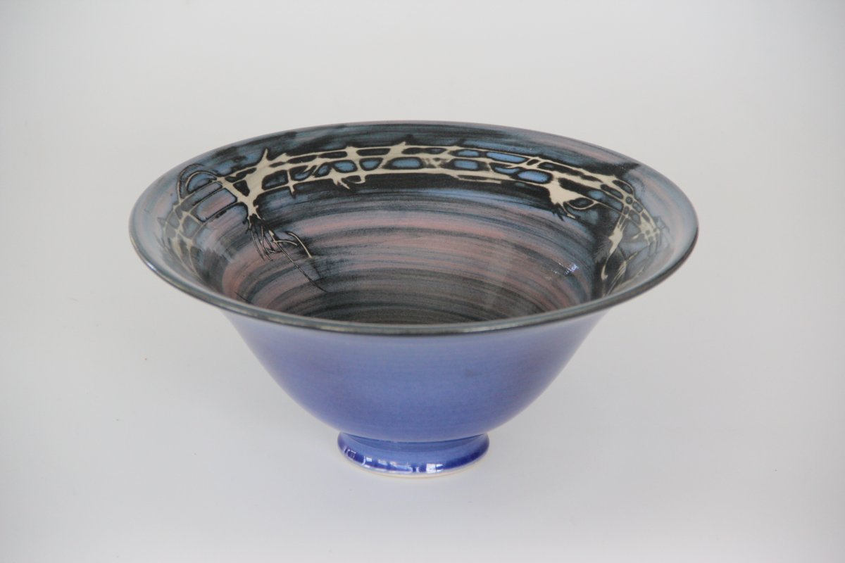 blue stoneware, Denmark.